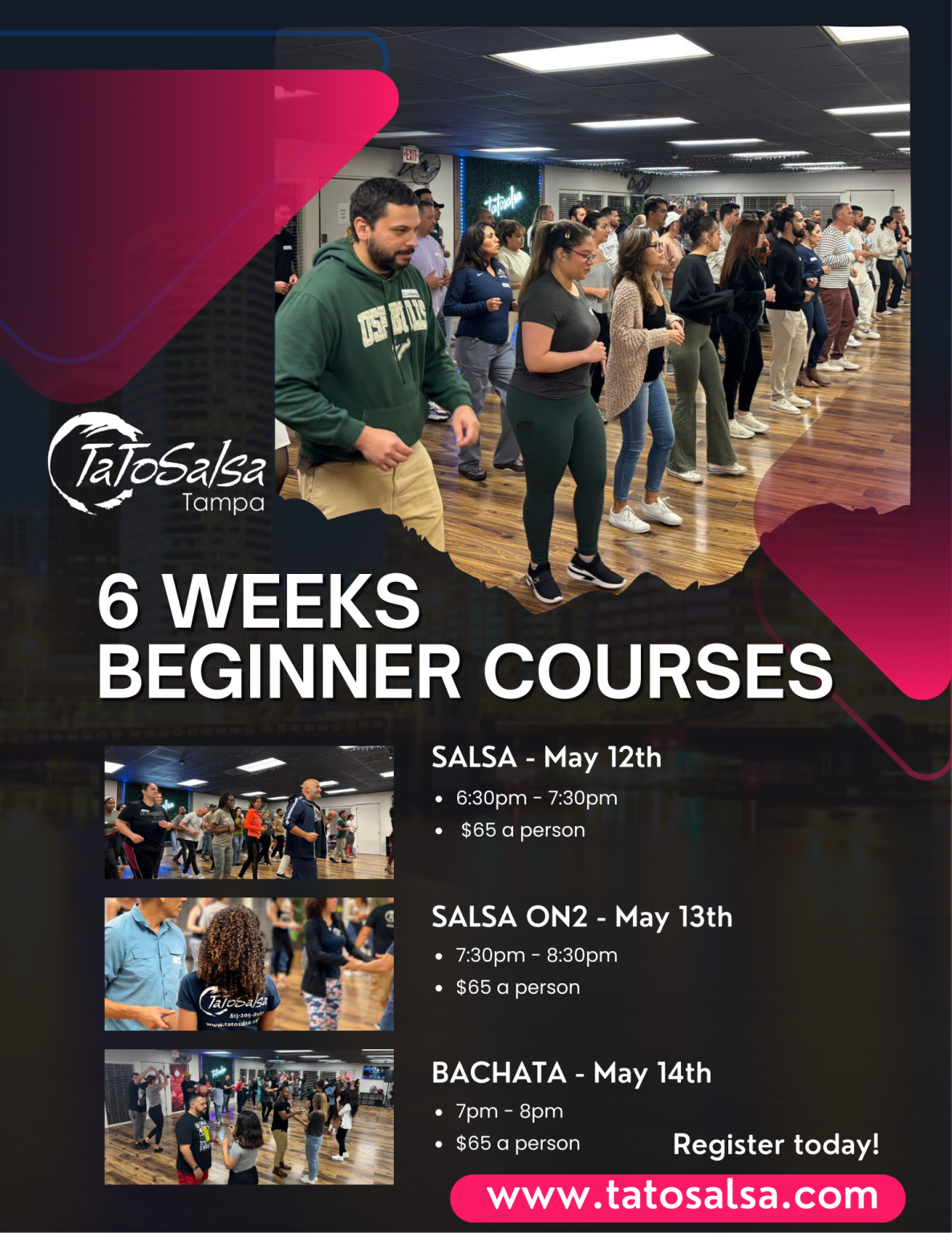 TaToSalsa - New 6 weeks beginner Salsa course and regular classes Tampa Salsa Lessons | Clases ...